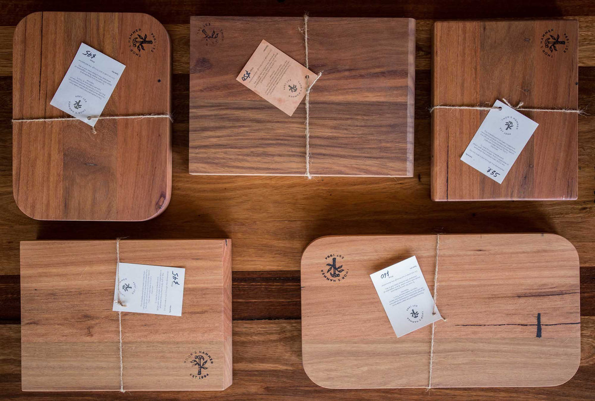 Upcycled Timber Breadboards – Thor's Hammer